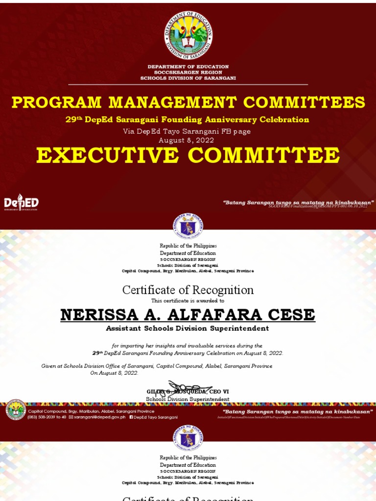 TWG DepEd Anniversary 2022 | PDF | Public Administration | Public Law