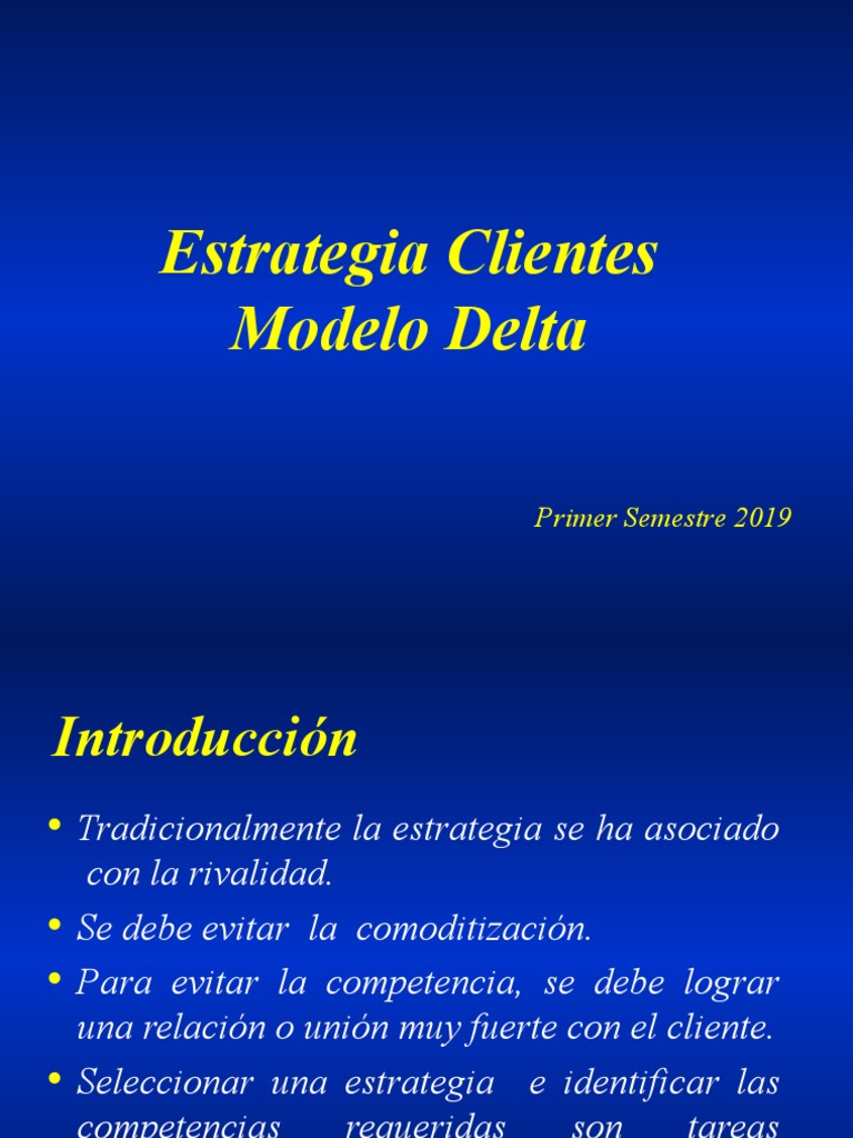 Modelo Delta | PDF | Producto (Negocio) | Cliente