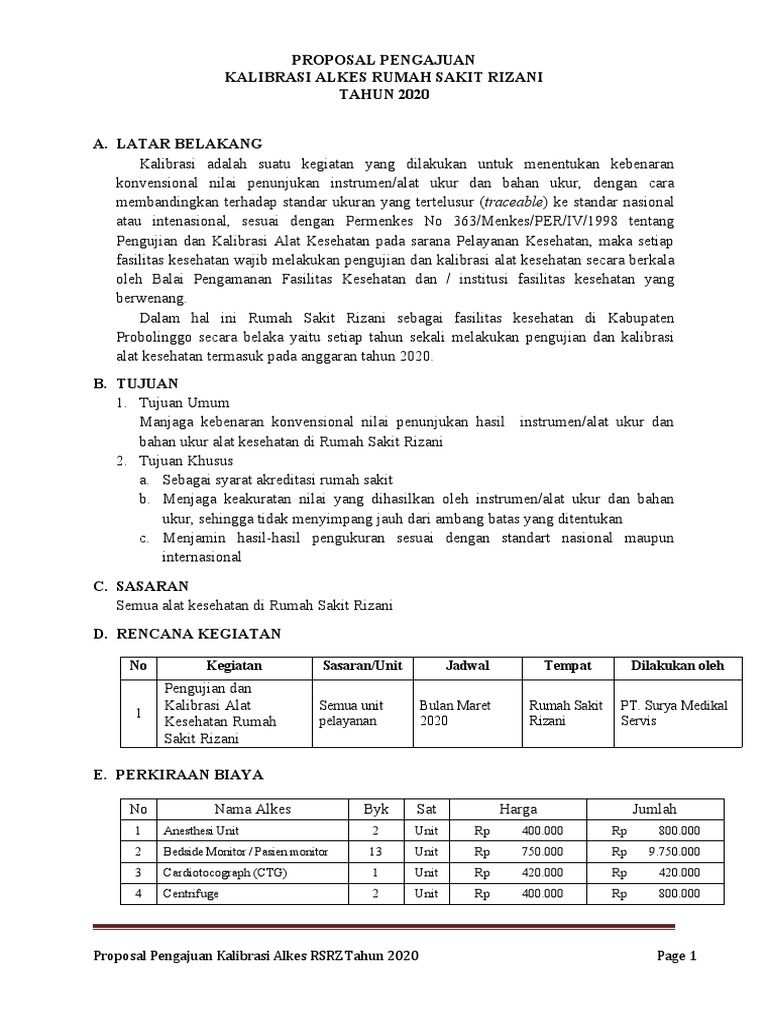 Ensuring Accurate Medical Equipment: A Proposal for Calibration of ...