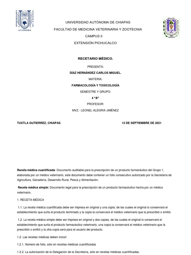 Recetario Médico | PDF | Farmacia | Prescripción médica