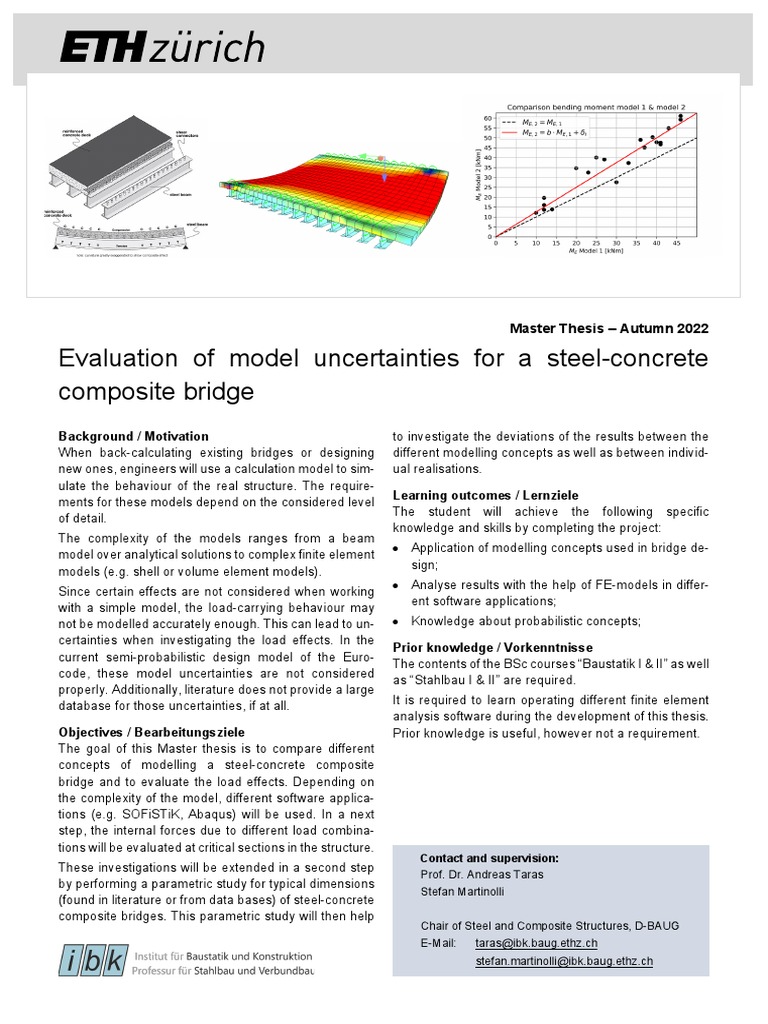 Ibk Steel 2022 HS Mas Calculation of Model Uncertainties For A Steel ...