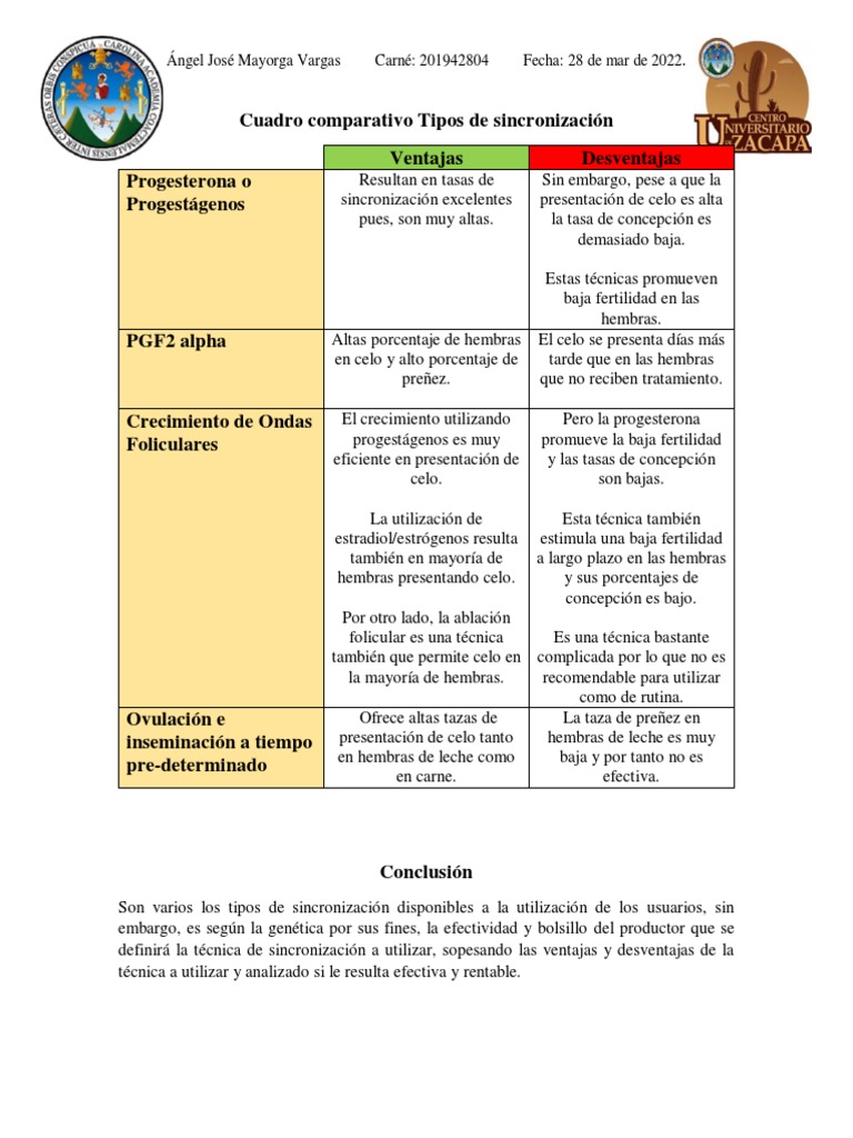 Cuadro Comparativo Tipos de Sincronización. Ángel Mayorga. 28 de Marzo ...