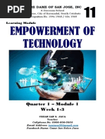 ADMSHS Emp Tech Q1 M8 L1 Online-creation-Tools-platforms | PDF ...