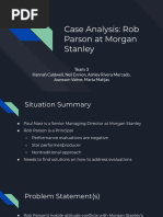 Rob Parson at Morgan Stanley Case Study Solution | PDF | Organizational Culture | Leadership