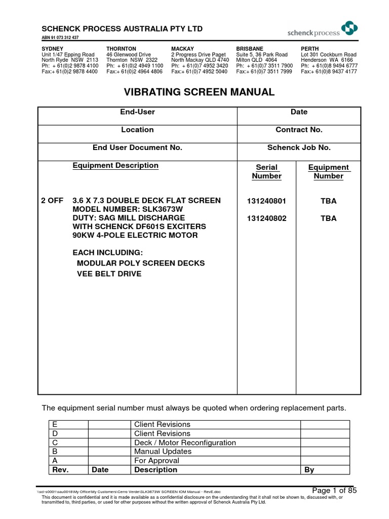 SLK3673W SCREEN Sample Manual | PDF | Force | Screw