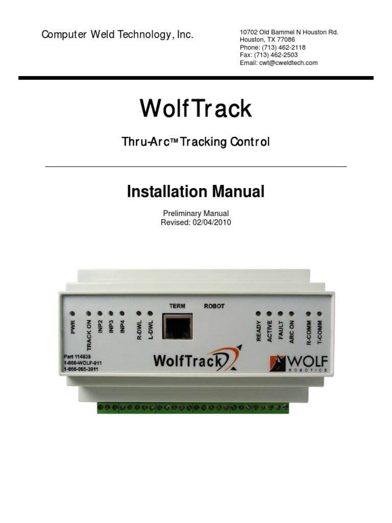 WolfTrack Manual | PDF | Port (Computer Networking) | Programmable Logic Controller