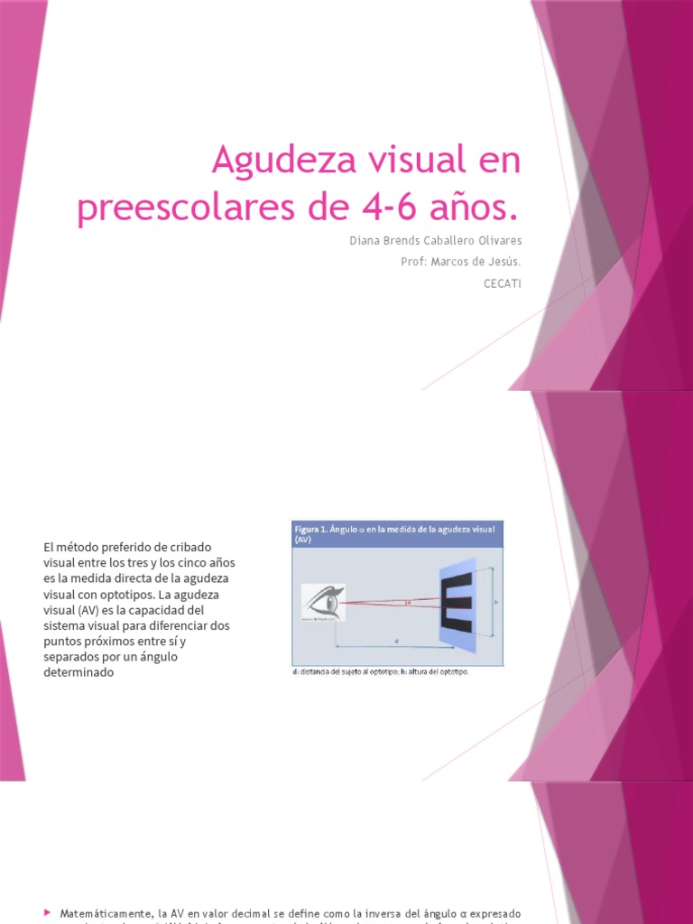 Agudeza Visual en Preescolares de 4-6 Años | PDF | Ojo | Medicina CLINICA