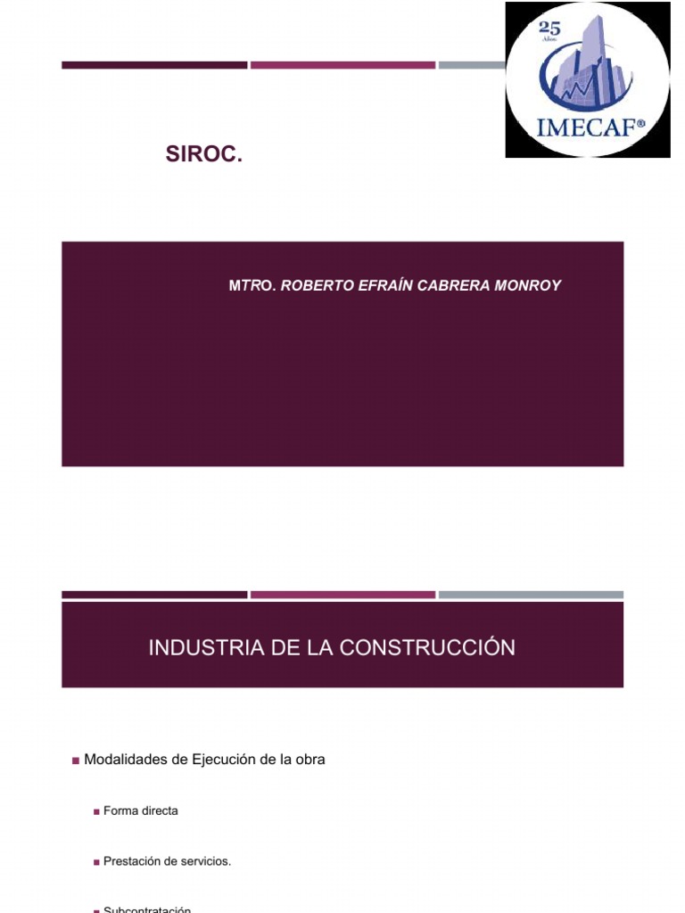 Entrenamiento SIROC 2022 IMECAF | PDF | Salario | Presupuesto