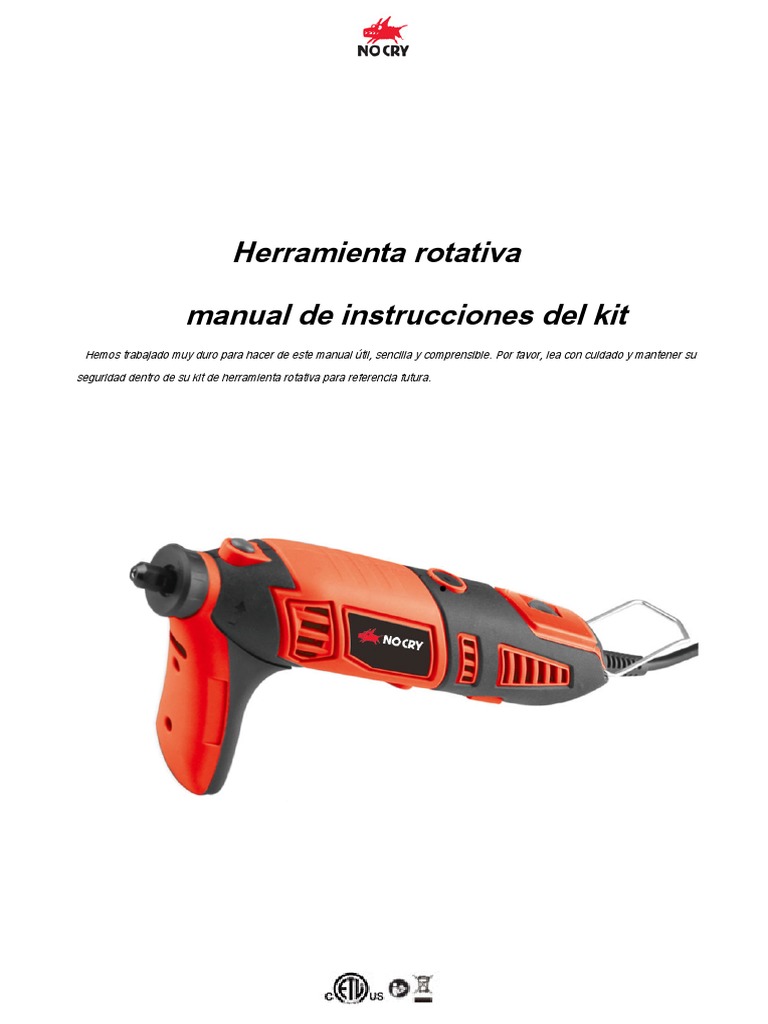 Manual de Herramientas Rotativas | PDF | Herramientas | Bienes manufacturados