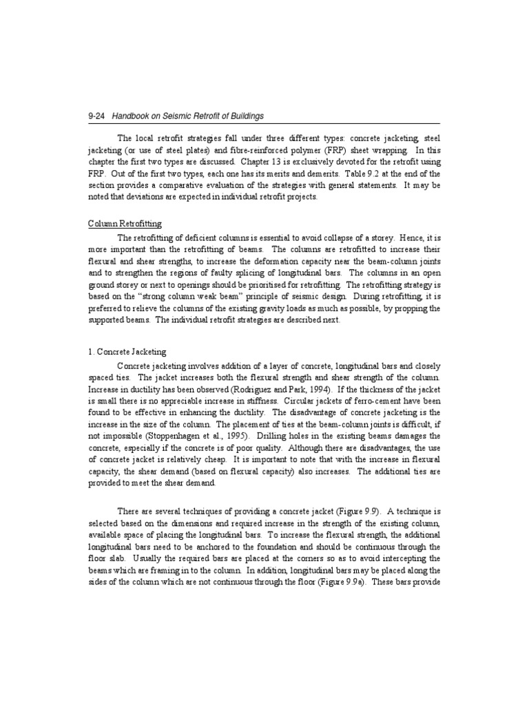 Fdocuments - in Handbook On Seismic Retrofit of Buildings 373 389 | PDF | Fibre Reinforced ...
