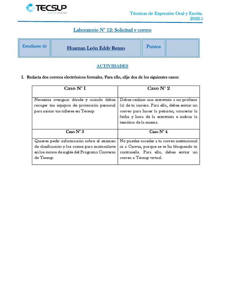 L12 - Solicitud y Correo | PDF