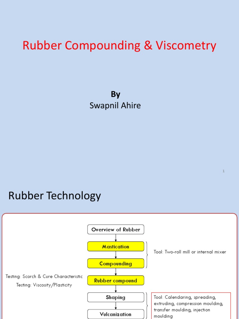 Basics of Rubber Compounding, Mixing & Rheometer | PDF | Wax | Natural Rubber