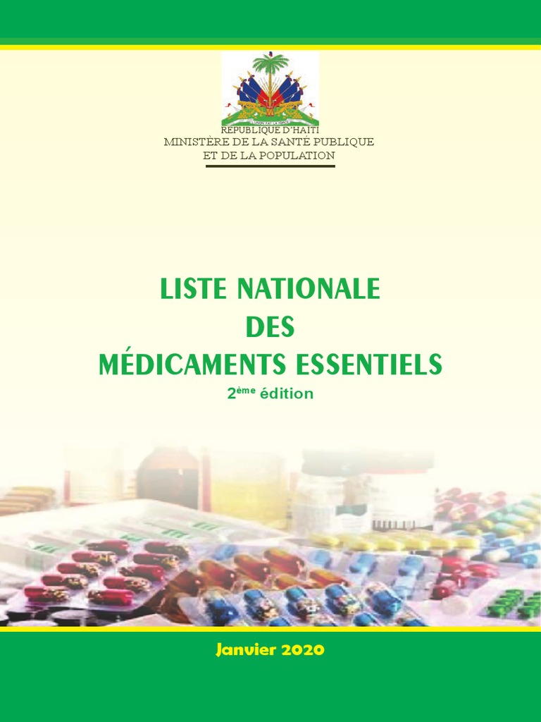 Liste Nationale Des Medicaments Essentiels 2020 - 0 | PDF | Anti ...