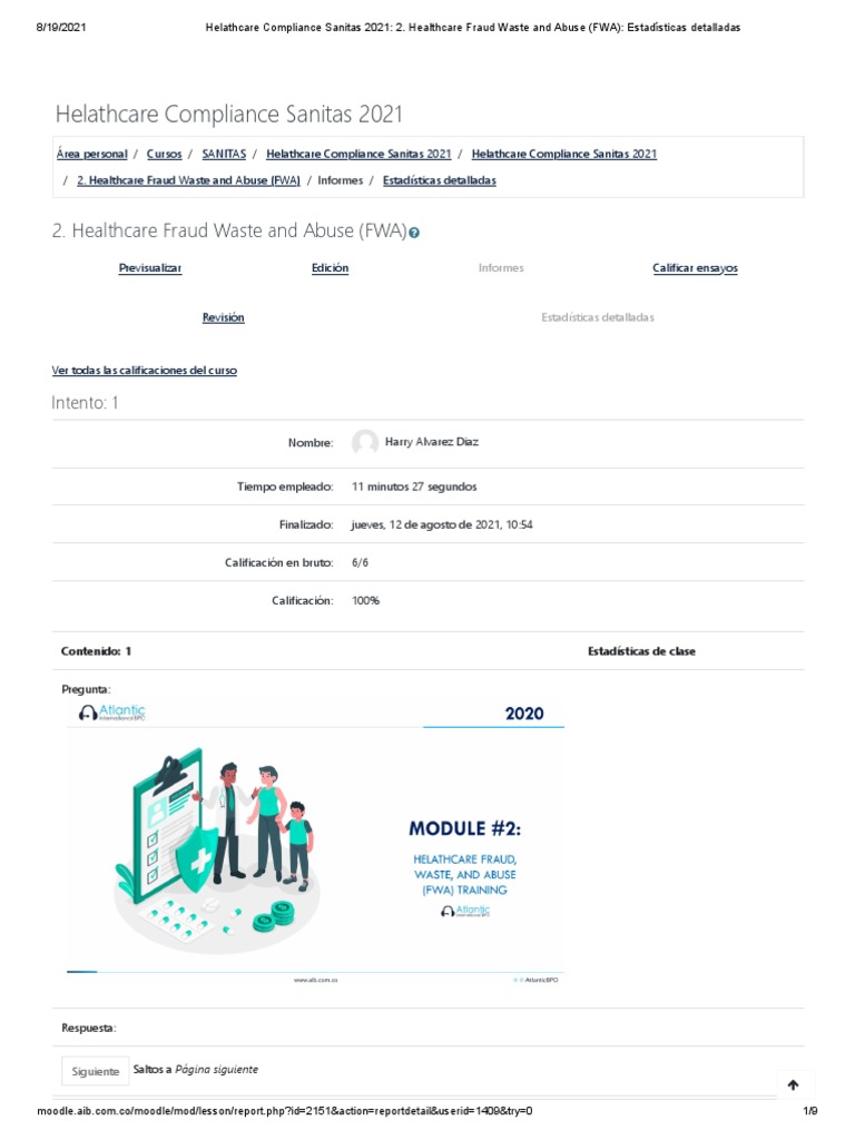 Healthcare Fraud Waste and Abuse (FWA) - Estadísticas Detalladas | PDF
