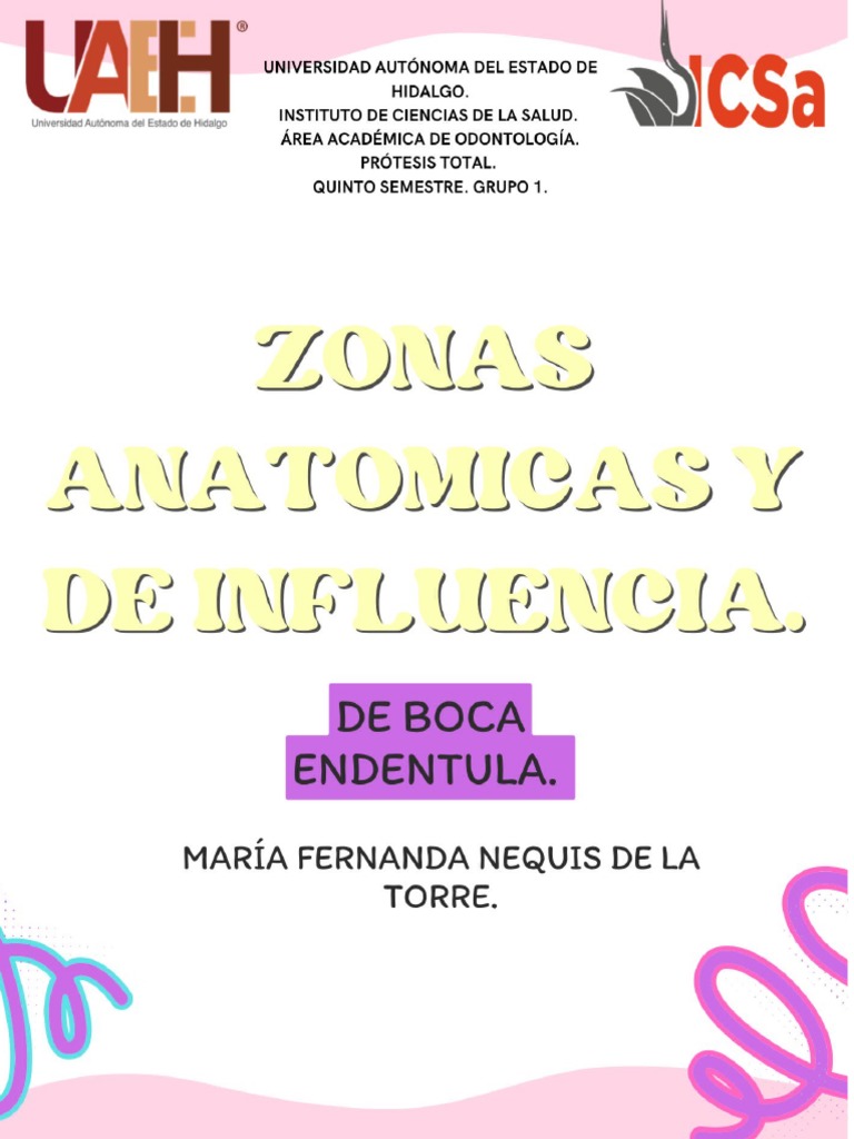 Zonas Anatomicas de Influencia de Boca Edentula | PDF | Anatomía humana ...