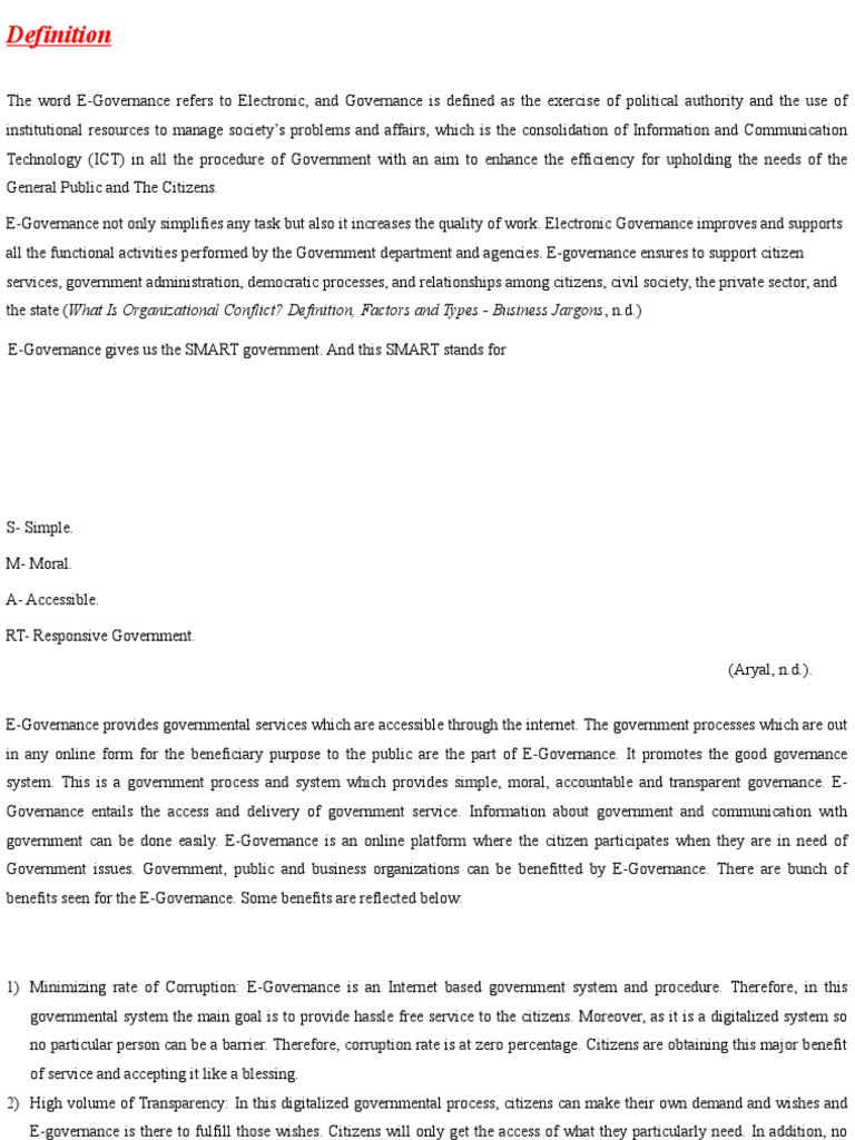 E Governance | PDF | Governance | Accountability