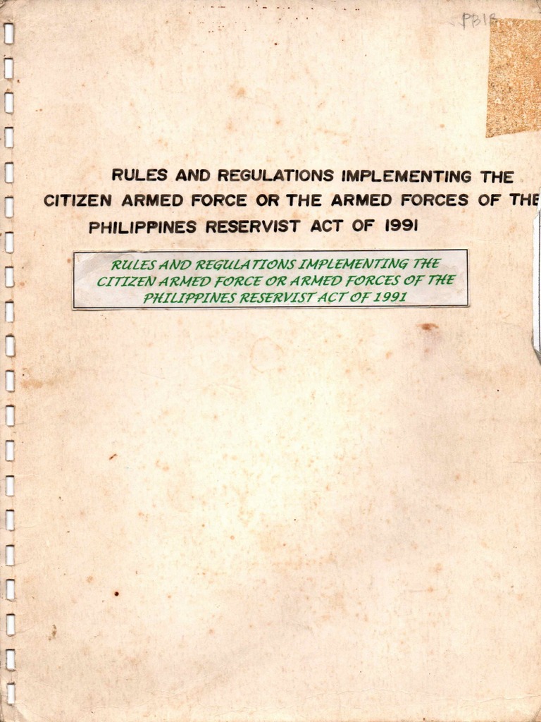 RA 7077 IRR 1991 (Signed) | PDF