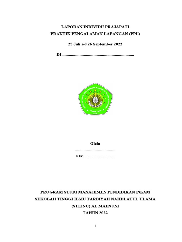 Template Laporan PPL MPI | PDF