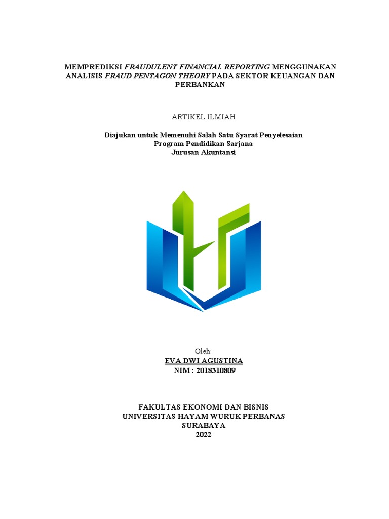 Artikel Ilmiah - Diana Dwi Rachmawati - 2018310111 | PDF | Accounting | Business