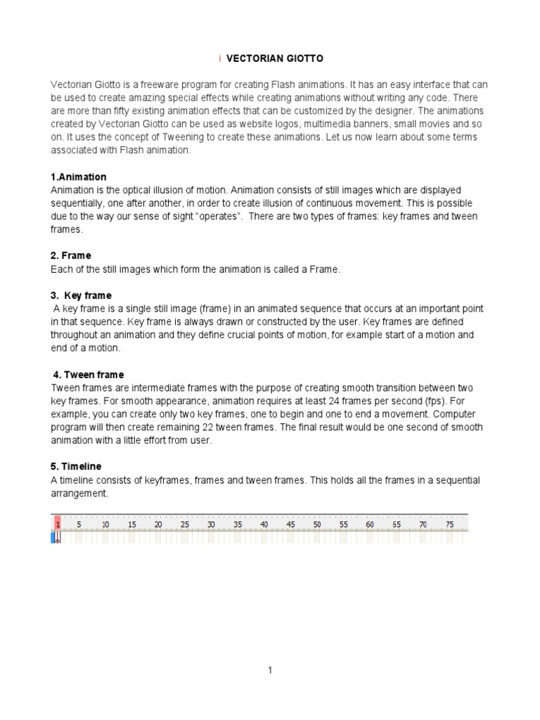 Vectorian Giotto Notes | PDF | Animation | Button (Computing)