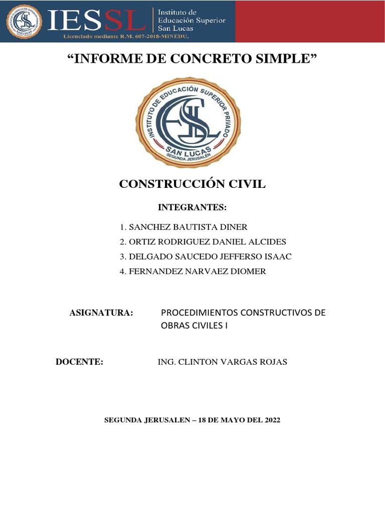 Concreto Simple | PDF | Hormigón | Fundación (Ingeniería)