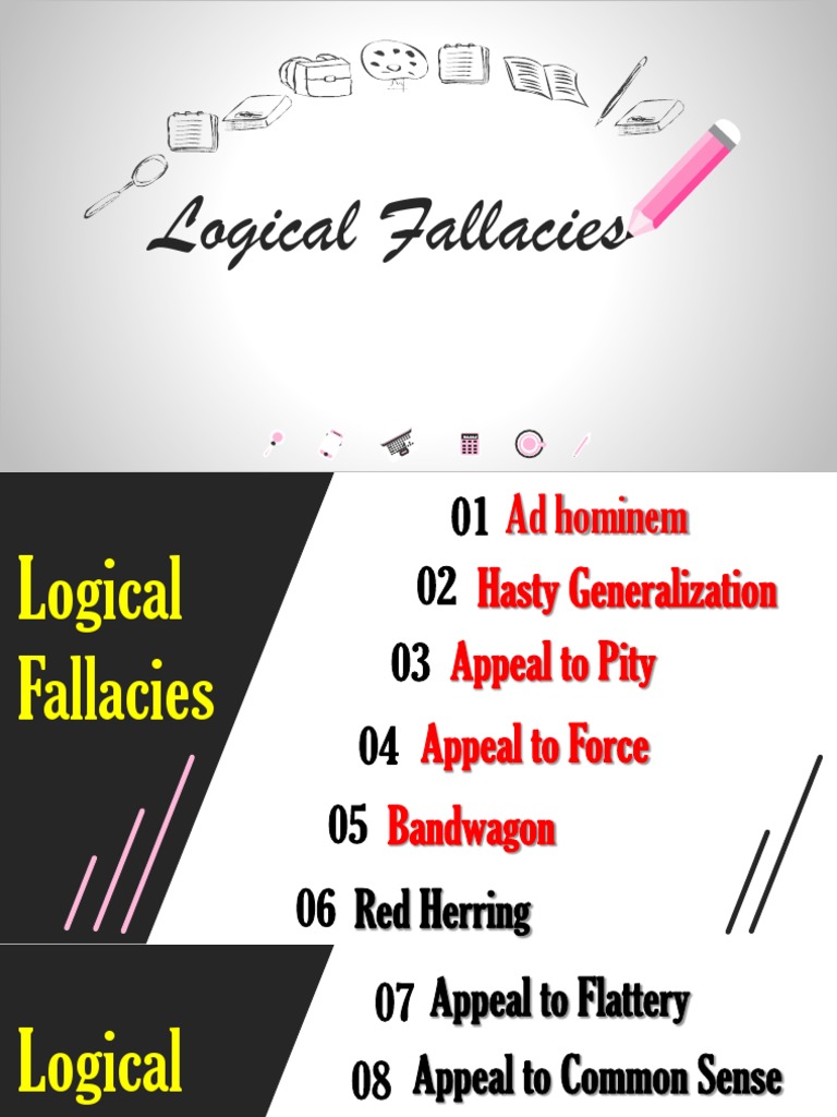 Logical Fallacies Canvas Presentation For Students-1 | PDF | Fallacy | Argument