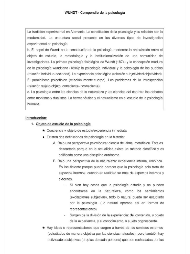 Resumen Compendio de Psicología | PDF