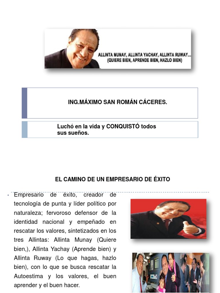 Máximo San Román: Empresario y Filántropo | PDF | Sociedad | Industrias