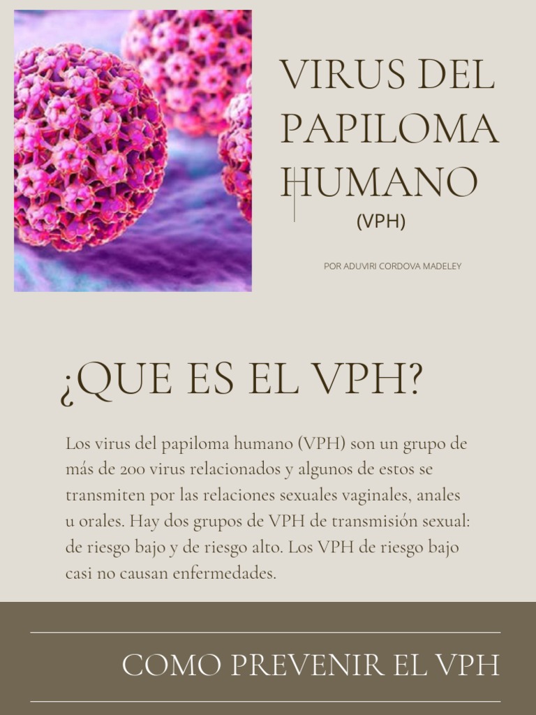 Virus Del Papiloma Humano VPH | PDF