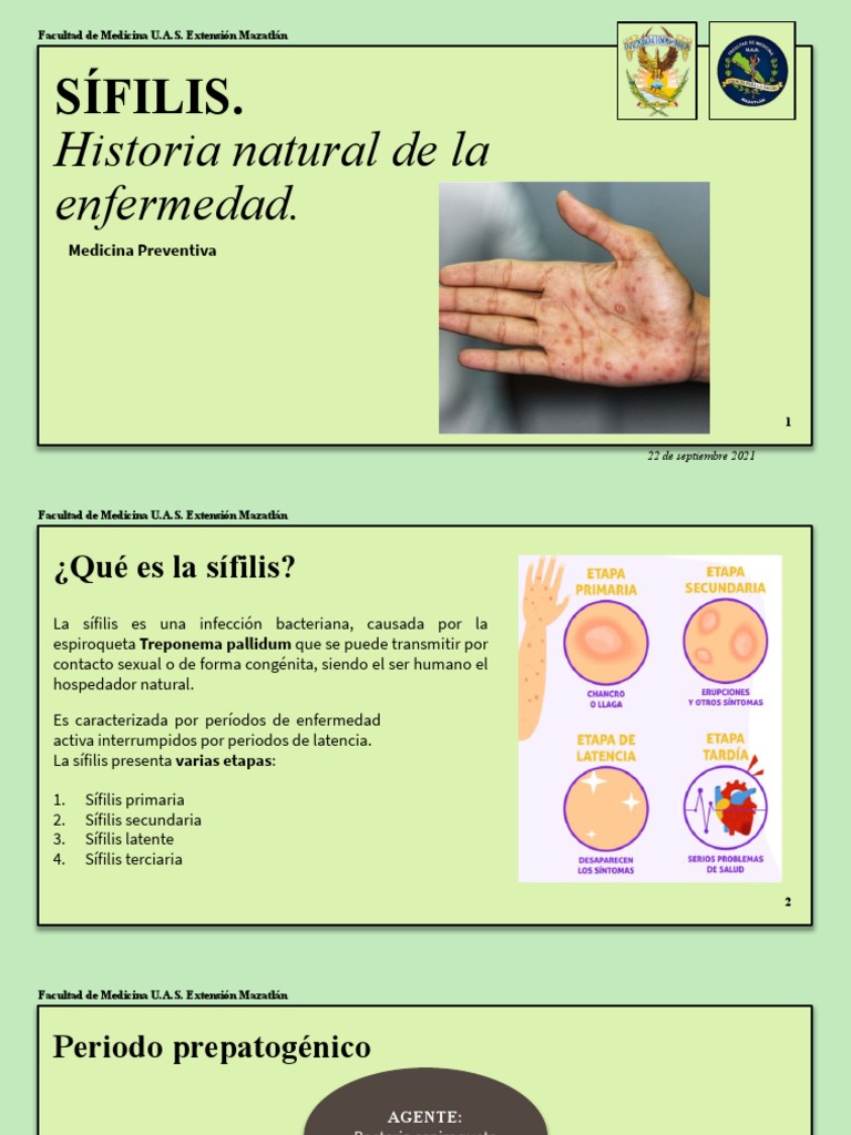 Sifilis. Historia Natural | PDF | Medicina CLINICA | Enfermedades y ...