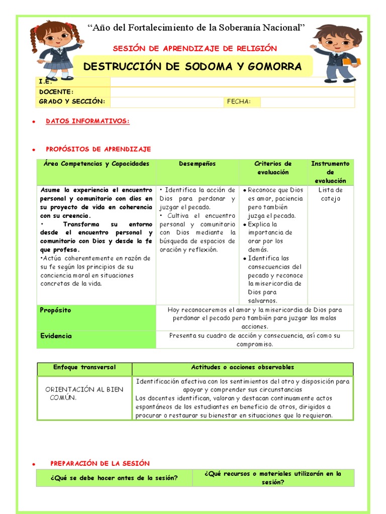 Ses-Miércoles-Religión-Sodoma y Gomorra | PDF | Abrahán | Pecado