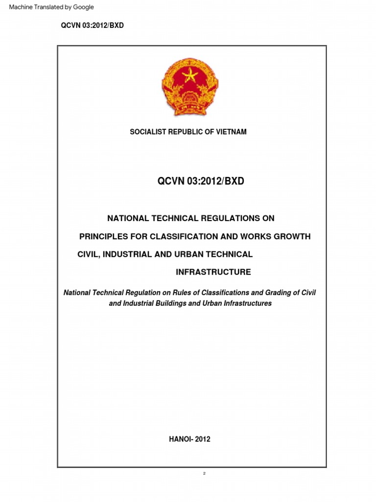 QCVN 03:2012/BXD | PDF | Infrastructure | Mining