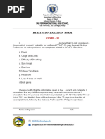 Deped Health Declaration Form 2020 | PDF | Diseases And Disorders ...