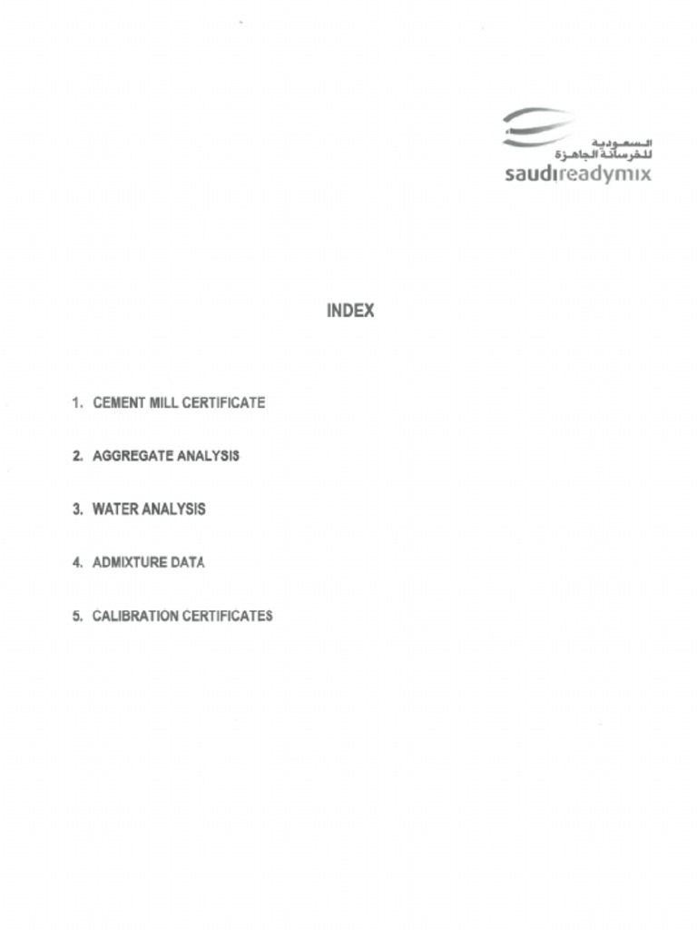 Saudi Ready Mix | PDF