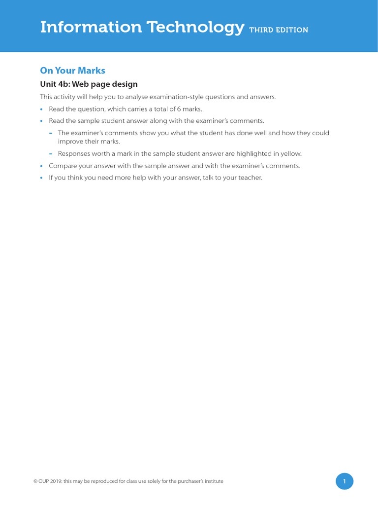 CXC Csec It SG Unit04b | PDF | World Wide Web | Internet & Web