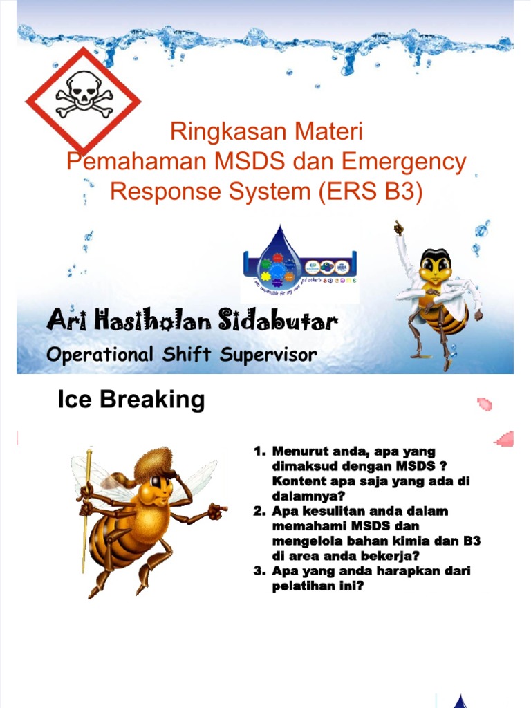 Pemahaman MSDS dan Sistem ERS B3 | PDF