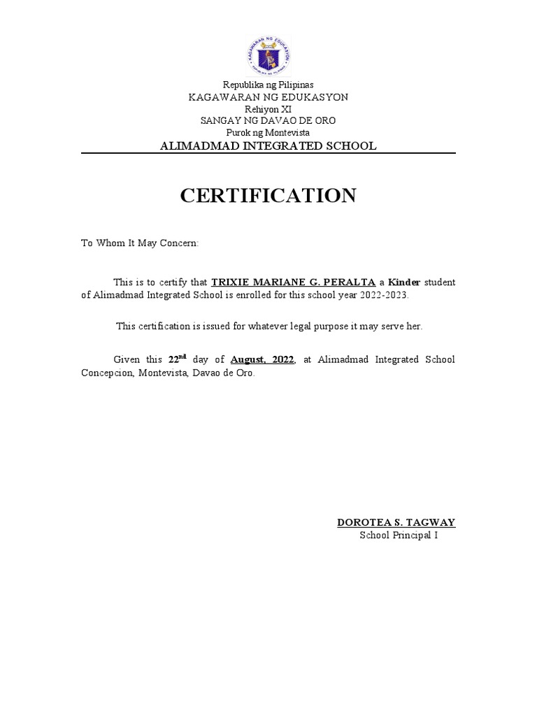 Coe Peralta Trixie.m | PDF | Philippines | Public Administration