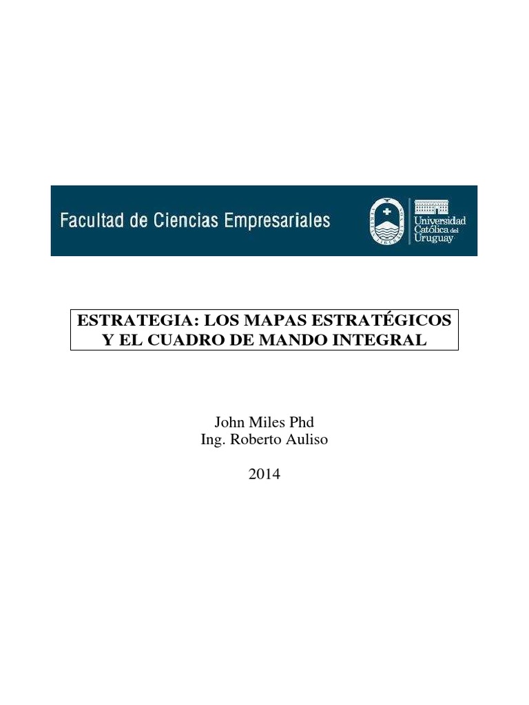 Lectura 3.1.-3.2estrategia Los Mapas Estrategicos y El C | PDF ...