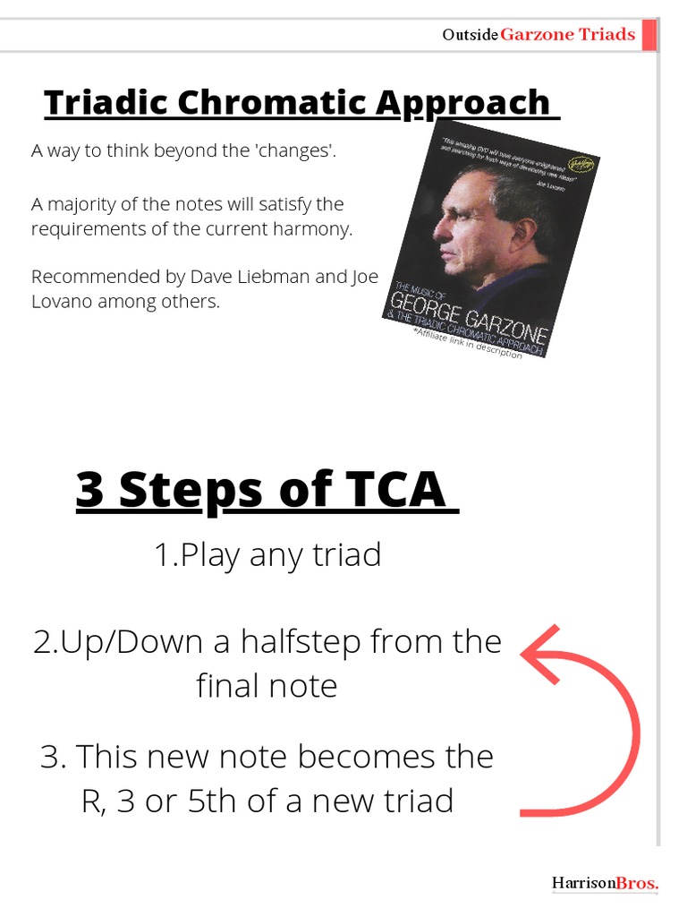 3 Steps of TCA: Triadic Chromatic Approach | PDF | Pitch (Music ...