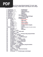 Daftar Nama 114 Surah Dalam Al Quran Beserta Artinya | PDF
