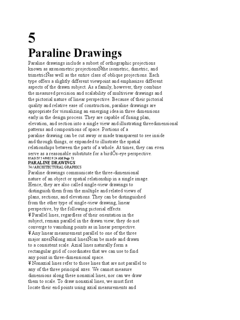 Paraline Drawings | PDF
