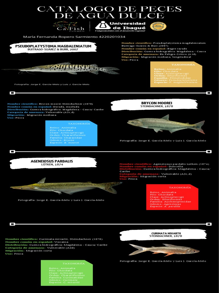 Catálogo de Peces de Agua Dulce en Colombia | PDF | Organismos | Biología