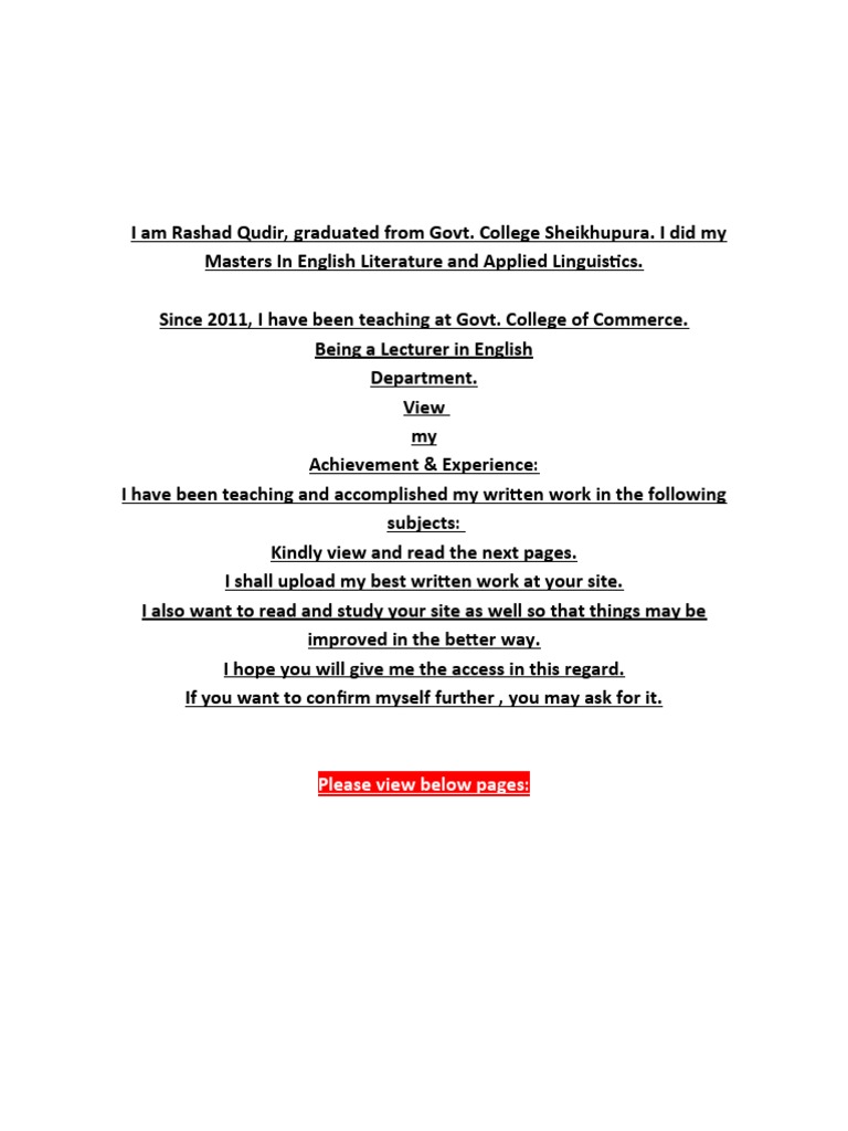 My Written Work With My Intro. | PDF | The Canterbury Tales | Geoffrey ...