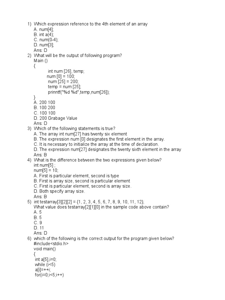 Unit III | PDF | Array Data Structure | Data Type