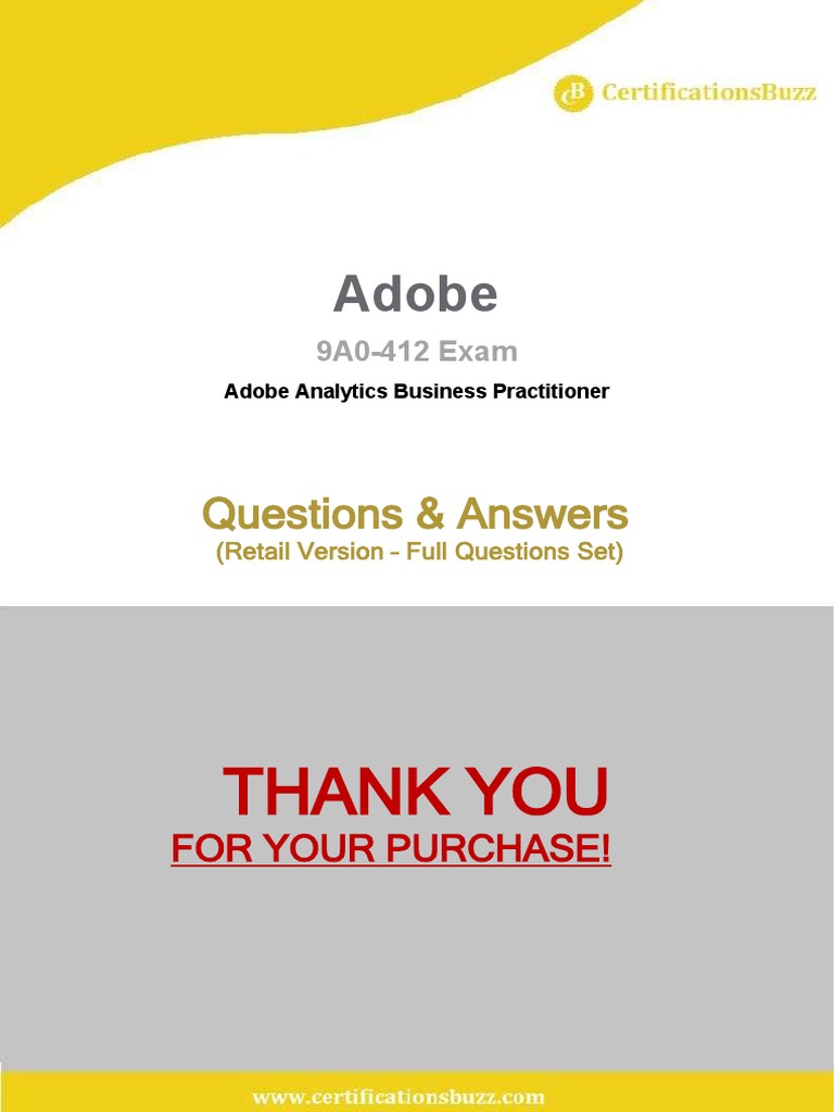 9A0 412 Cert Buzz Paid PDF | PDF | Analytics | Marketing