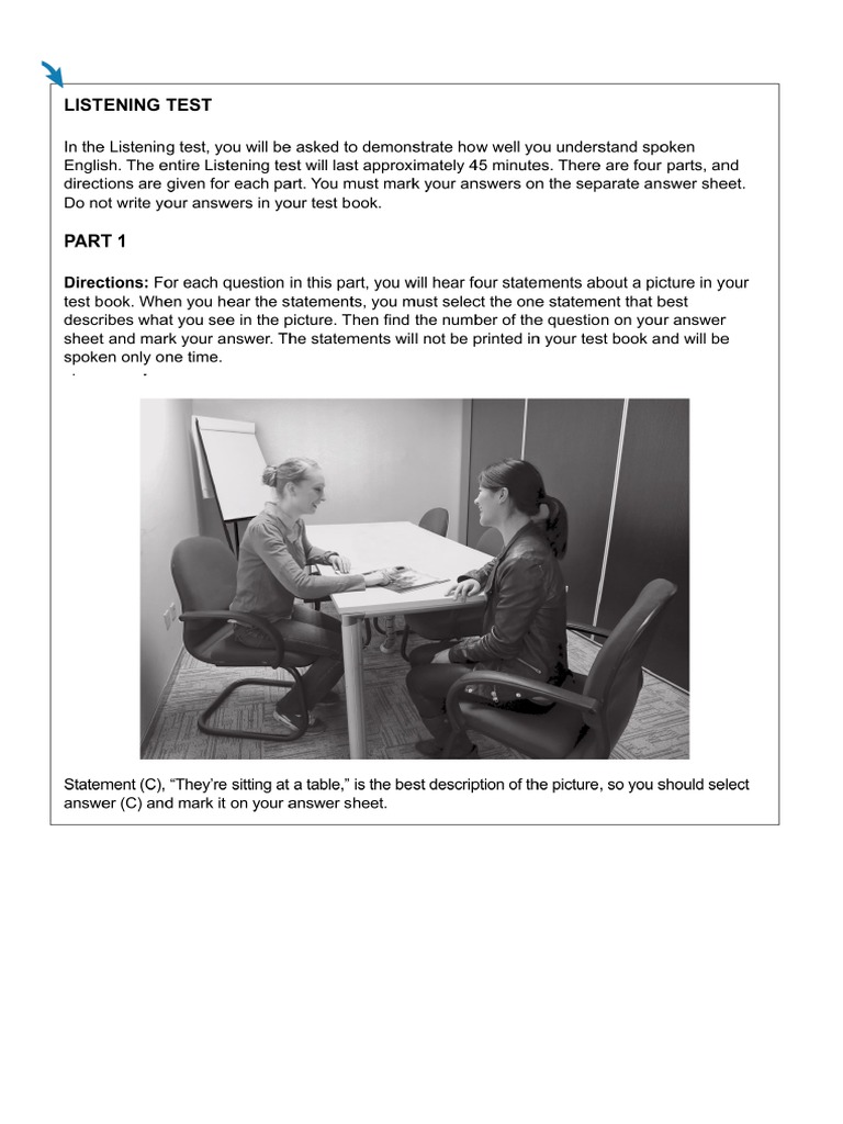 Toeic Practice Test | PDF