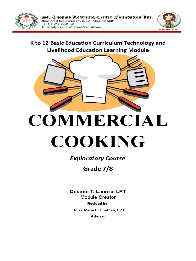 Commercial Cooking: K To 12 Basic Education Curriculum Technology and ...