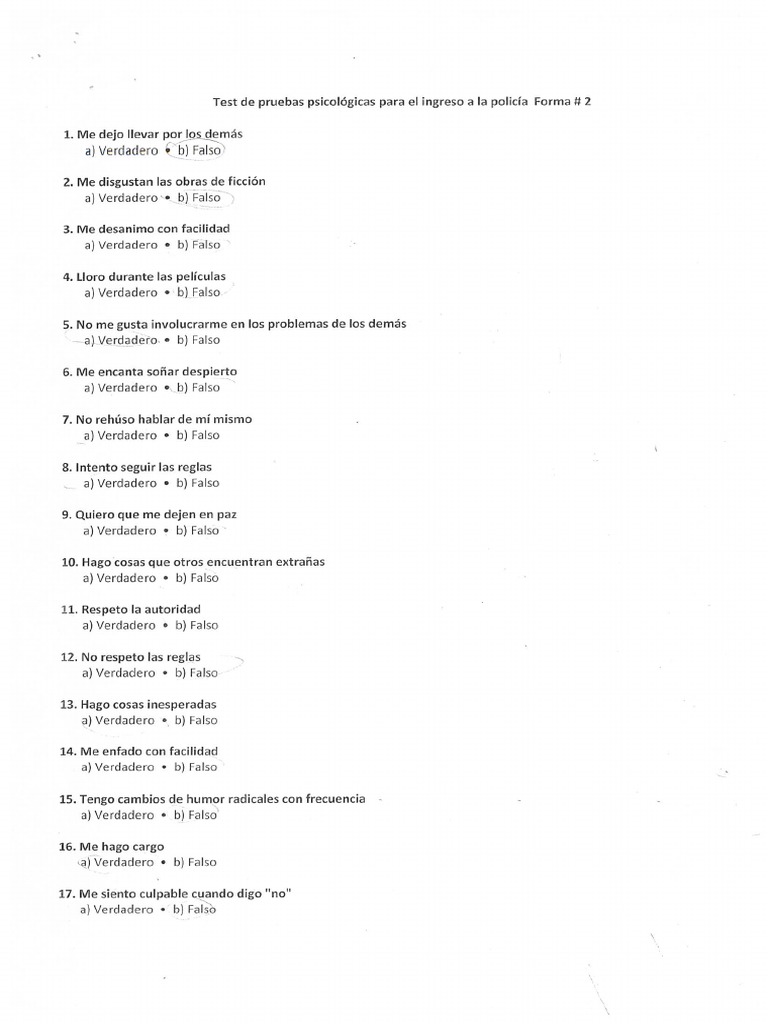 Pruebas Psicologicas | PDF