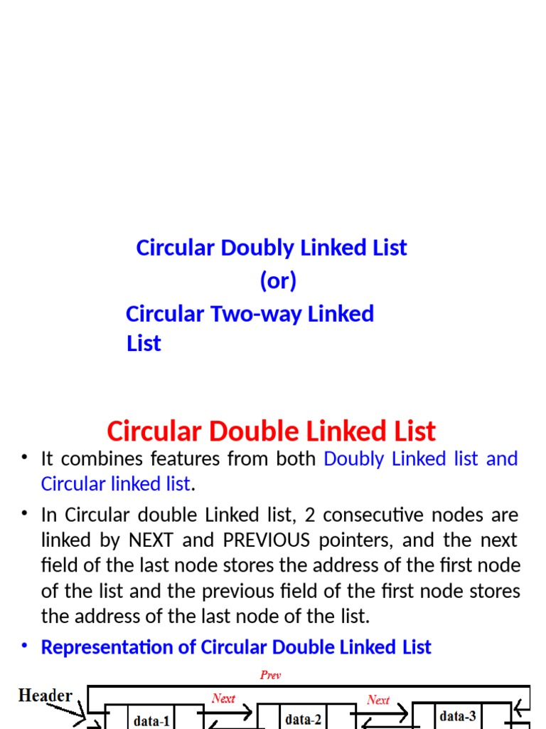 6 Circular Doubly Linked List | PDF | Computer Science | Data Management