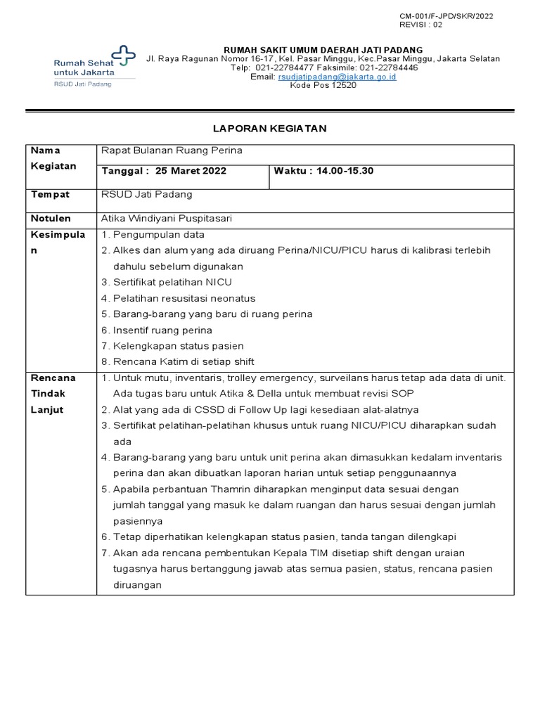 Notulen Perina | PDF